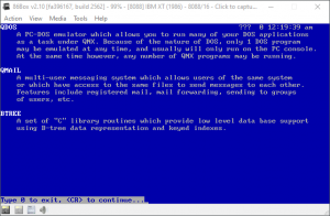 QNX 1.2 Virtualized | Virtually Fun