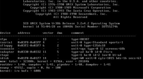 Installing SCO Unix, part 1 | Virtually Fun