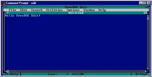 Wanted: Console Text Editor for Windows | Fun with virtualization