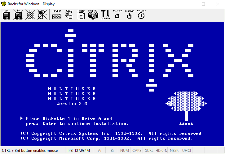 Citrix multiuser 2.0 boot | Virtually Fun
