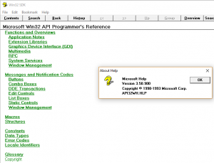 Re-enabling WinHelp on Windows 10 | Virtually Fun