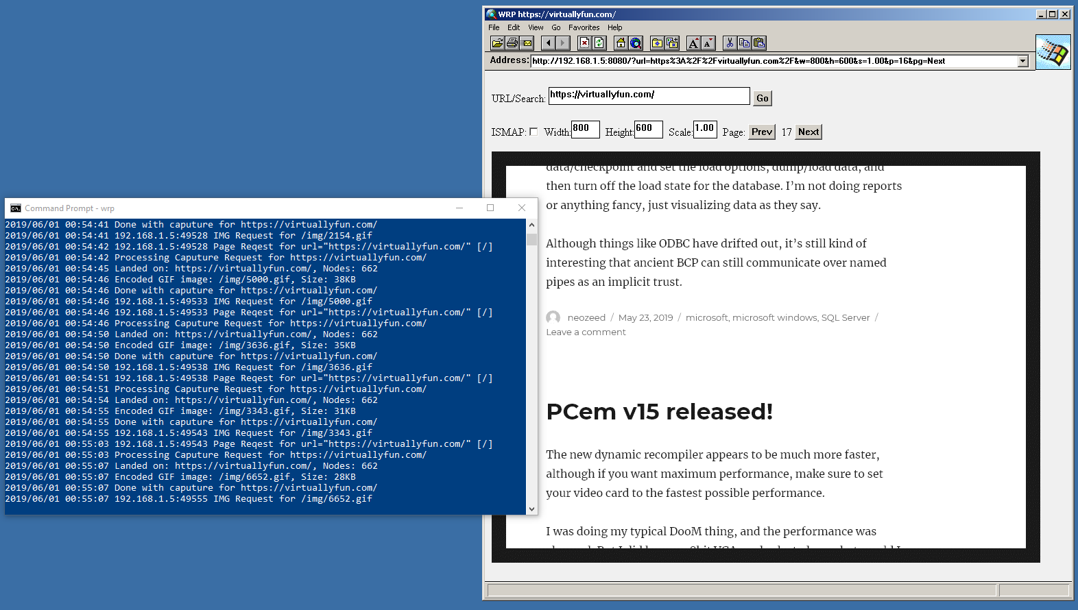 WRP Runs on Windows | Virtually Fun