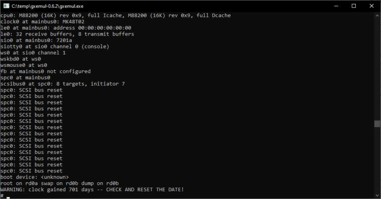 GXemul for Win32 | Virtually Fun