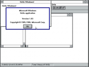 Examining Windows 1.0 HELLO.C | Virtually Fun