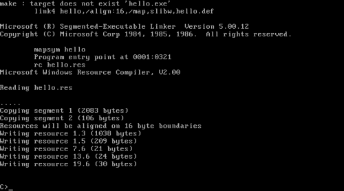 Examining Windows 1.0 HELLO.C | Virtually Fun
