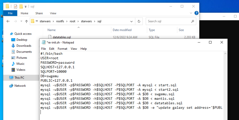 Running the SWGEMU server on WSL | Virtually Fun