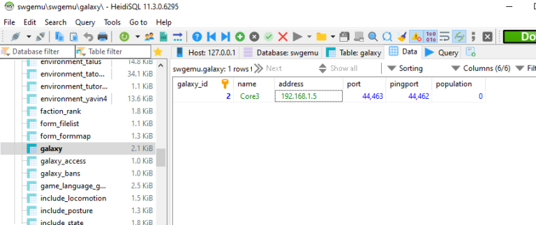 Running the SWGEMU server on WSL | Virtually Fun