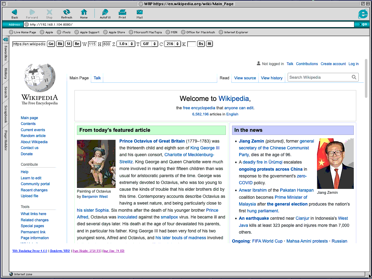 Web Rendering Proxy v4.6 released | Virtually Fun
