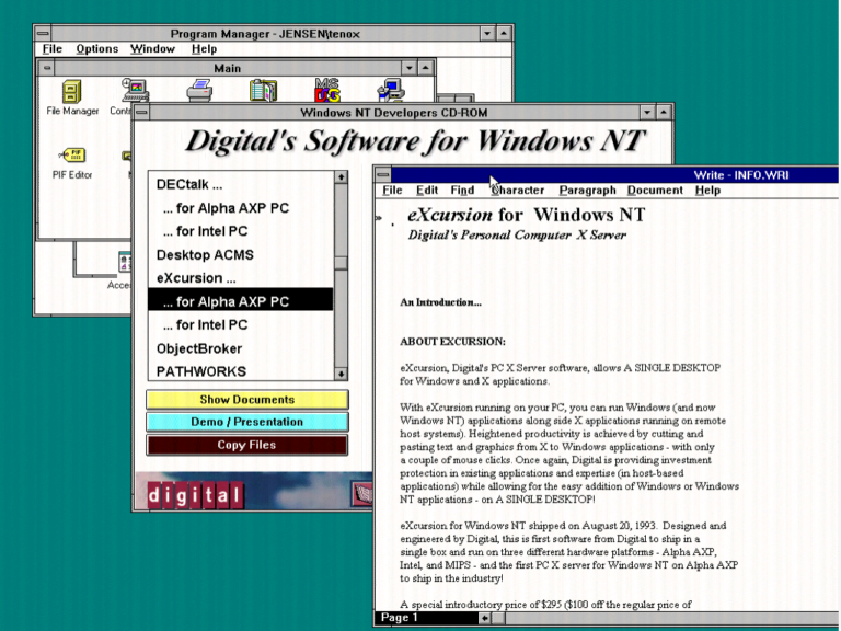 Windows NT 3.1 on DEC Alpha AXP | Virtually Fun