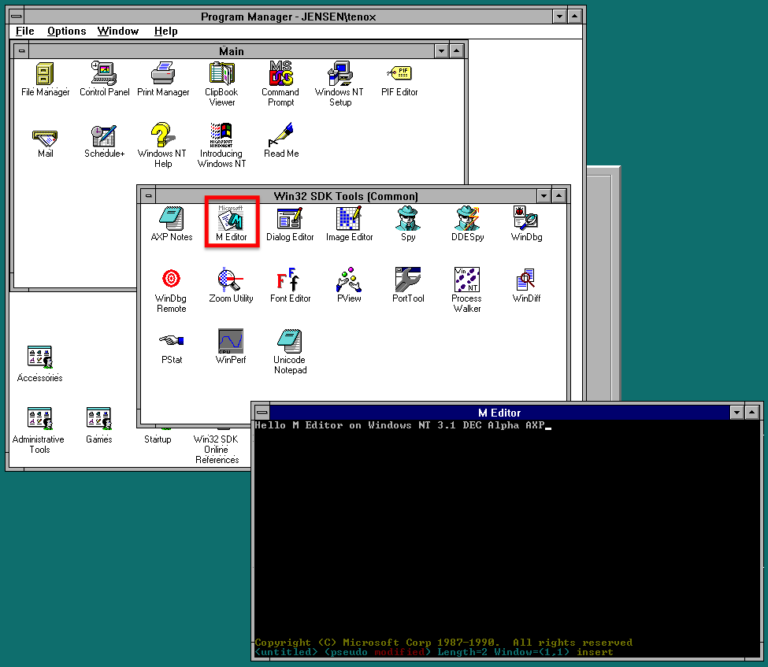Windows NT 3.1 on DEC Alpha AXP | Virtually Fun